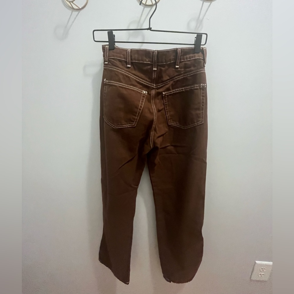 Reformation Chocolate Brown High Rise Jeans - Gem